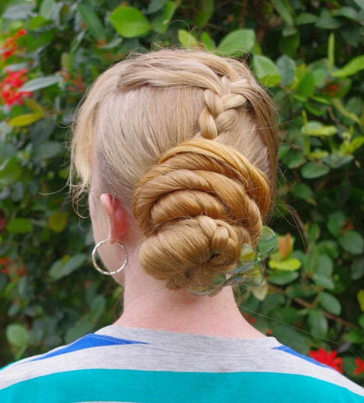 Braids & Hairstyles for Super Long Hair: Half-way Hairstyle (half ...