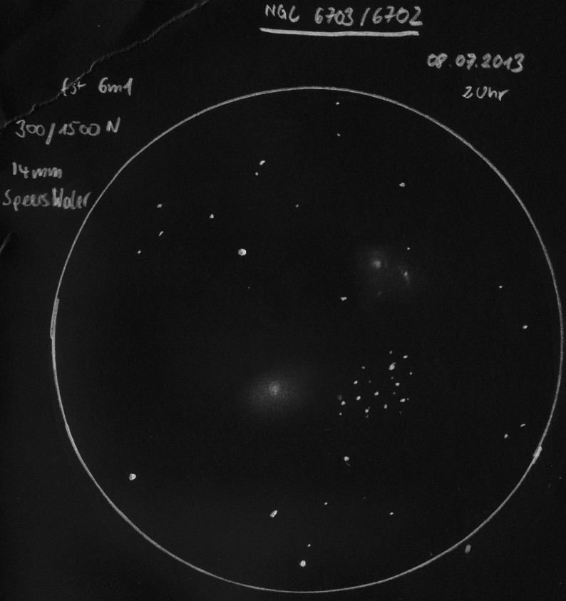 Taunus-Astronomie: Zeichnungen - Galaxien