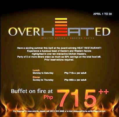 Manila Shopper: Edsa Shang Hotel's Heat Buffet Promo: Apr 2013