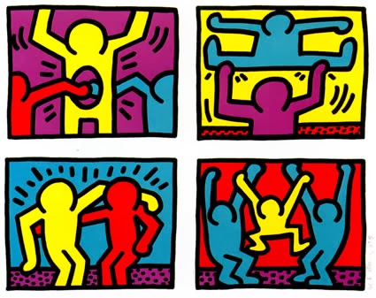 Mrs. Levine's Art Room : FOURTH GRADE . . . Keith Haring Figure Drawings