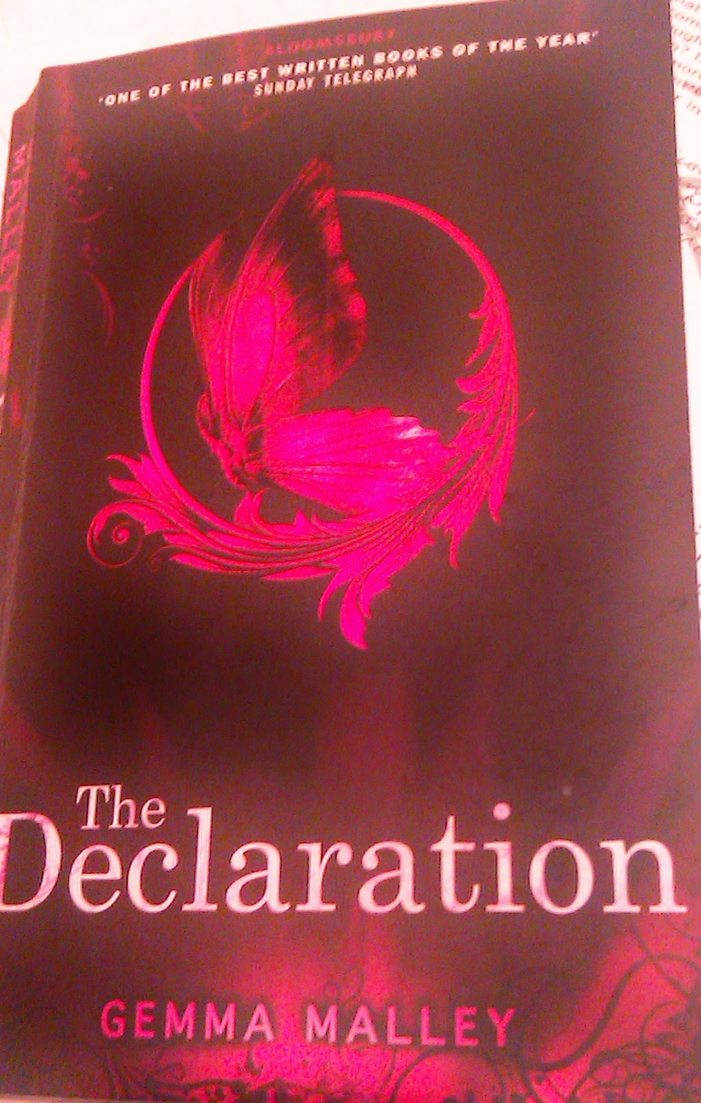 Becca's Life: Book Review: The Declaration by Gemma Malley