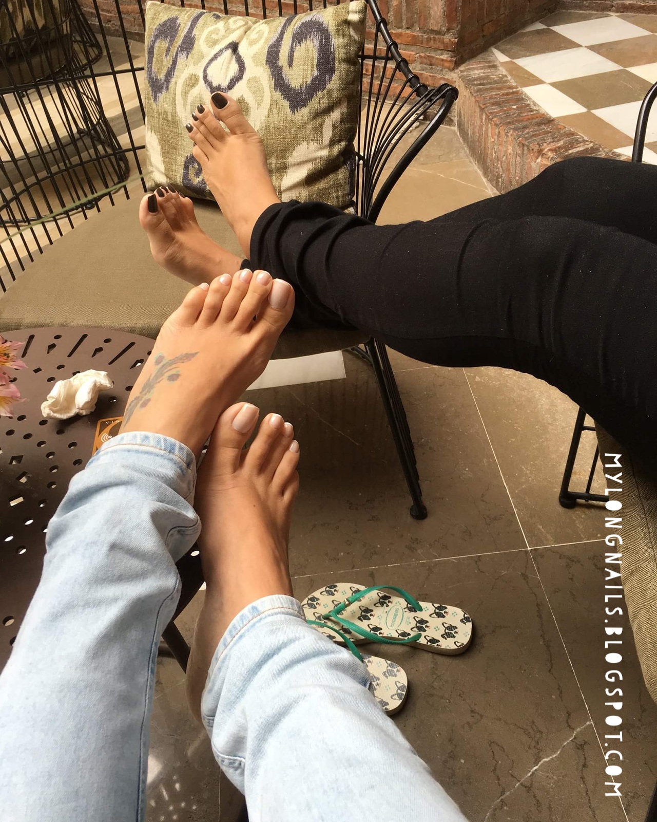 Long Nails: Rainha Grazi 's sexy long toe nails - 4