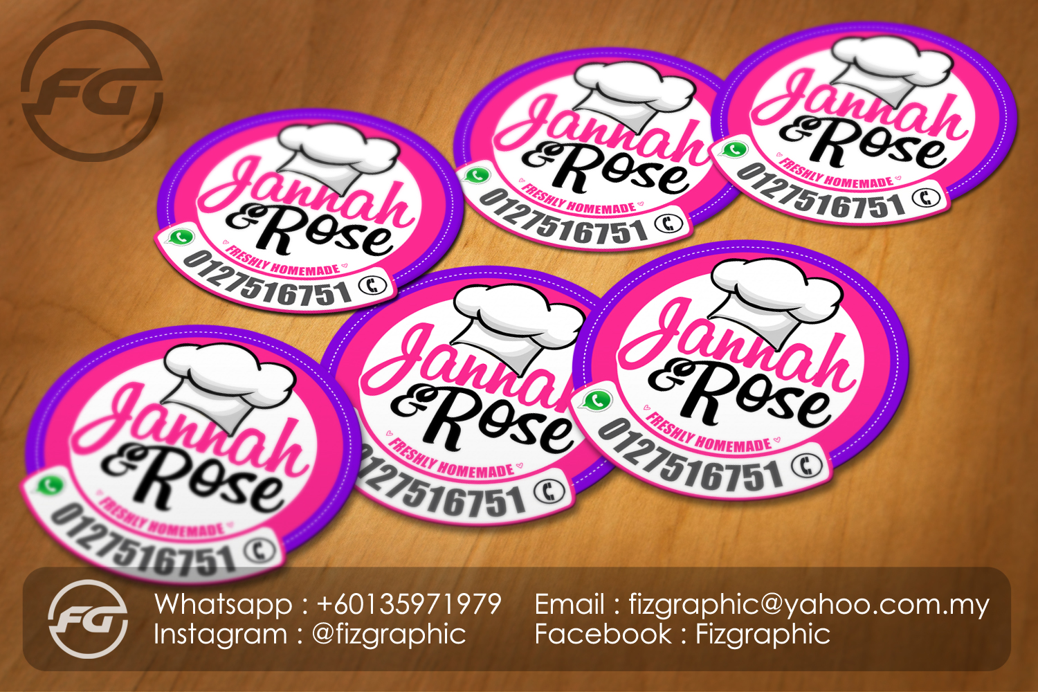 Fizgraphic: Design dan Printing Sticker #95