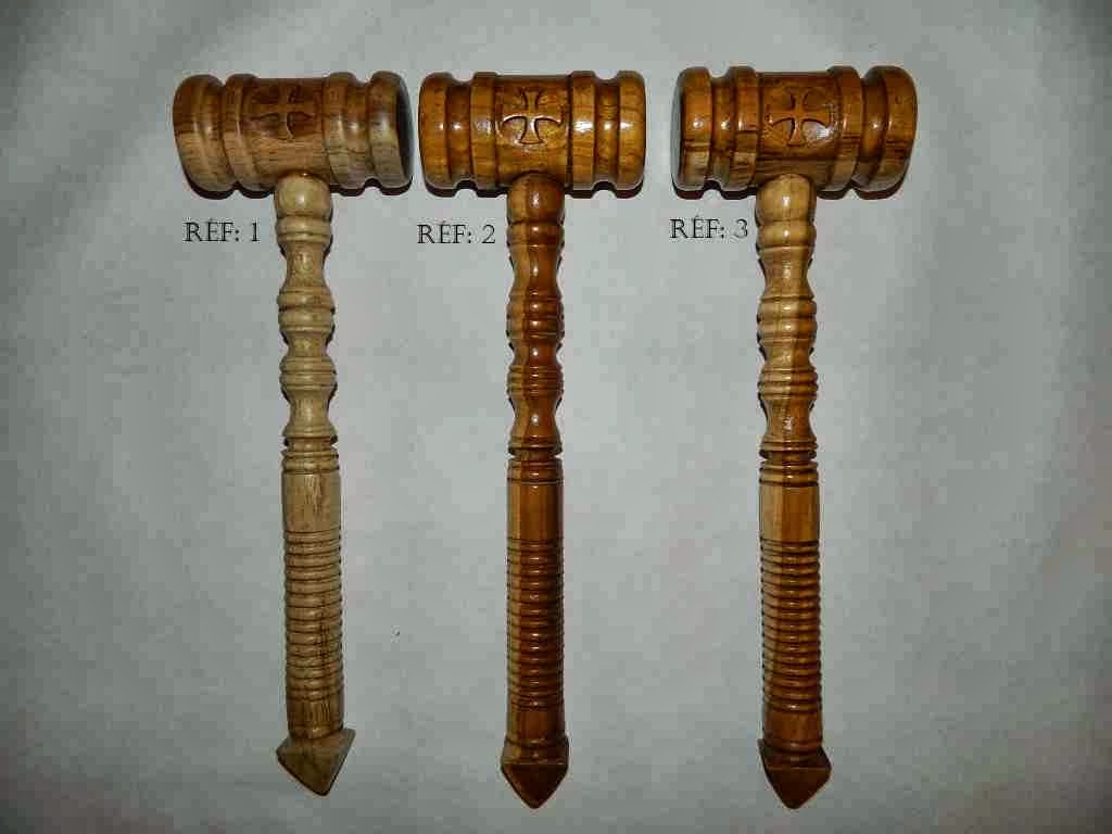 TROIS-COLONNES: Maillets Maçonniques