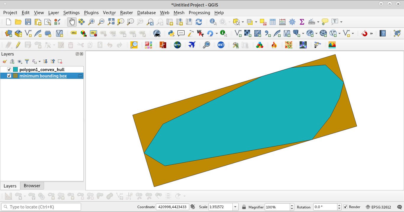 El blog de José Guerrero: Oriented minimum bounding box con PyQGIS 3