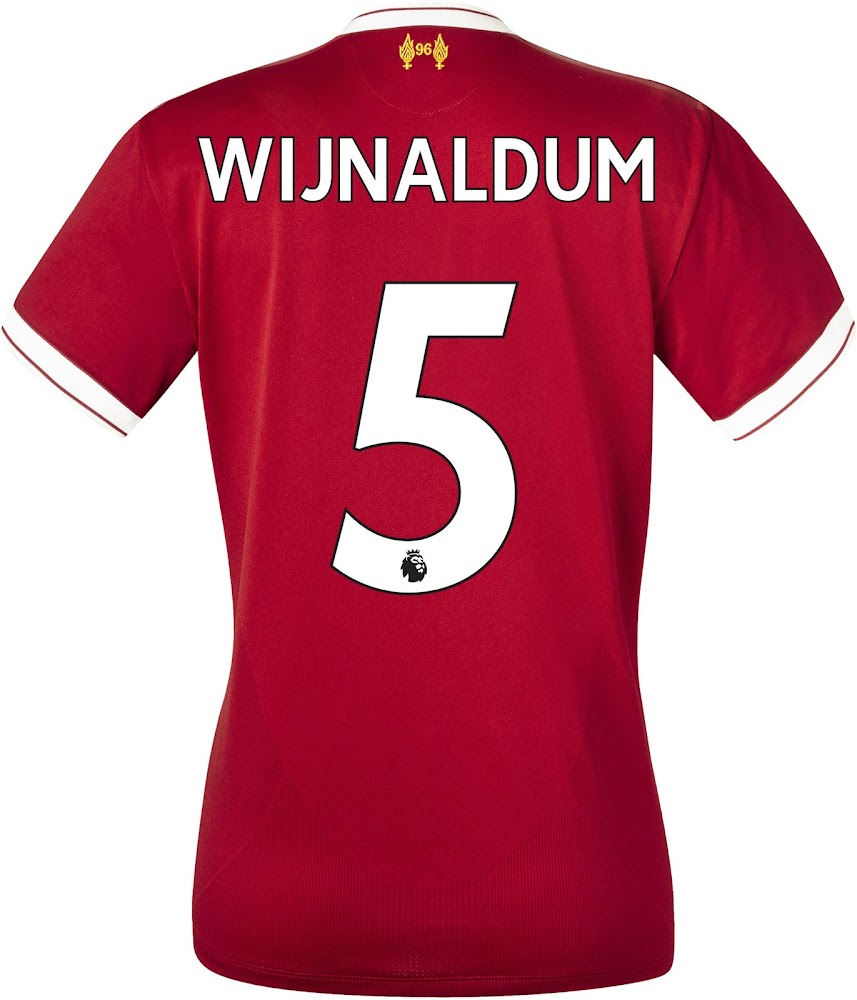 Here Is The All-New 2017-18 Premier League Font On The Liverpool 17-18 ...