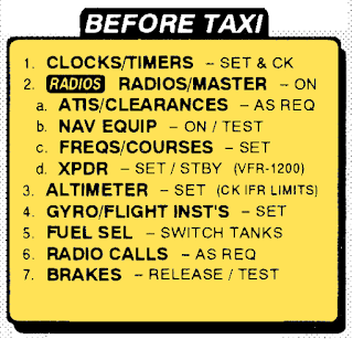 Exo Cruiser: Piper Cherokee 140 Checklists and Speeds