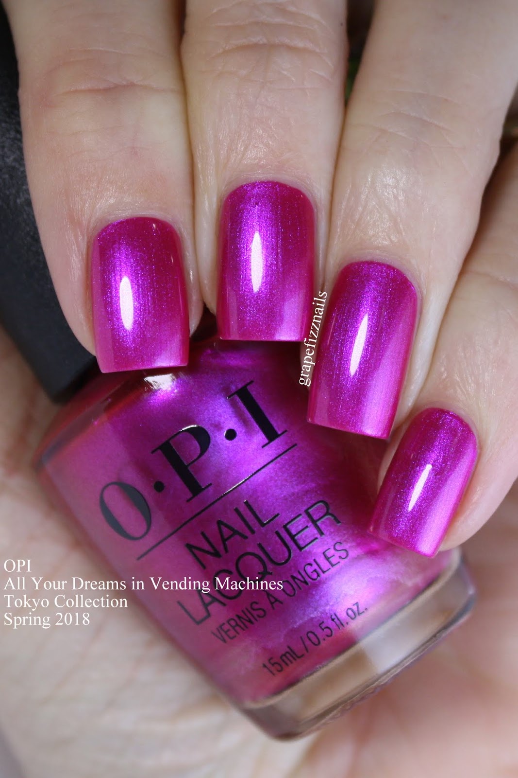 Grape Fizz Nails: OPI Tokyo Collection Spring 2019, Swatches and Review