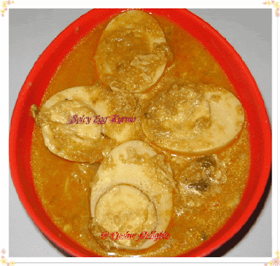 Spicy Egg Kurma - Cuisine delights