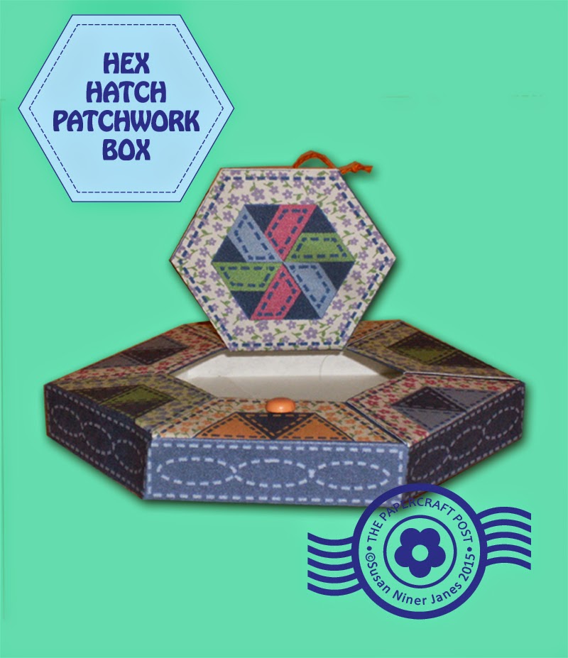 The Papercraft Post: Hex Hatch Patchwork Box