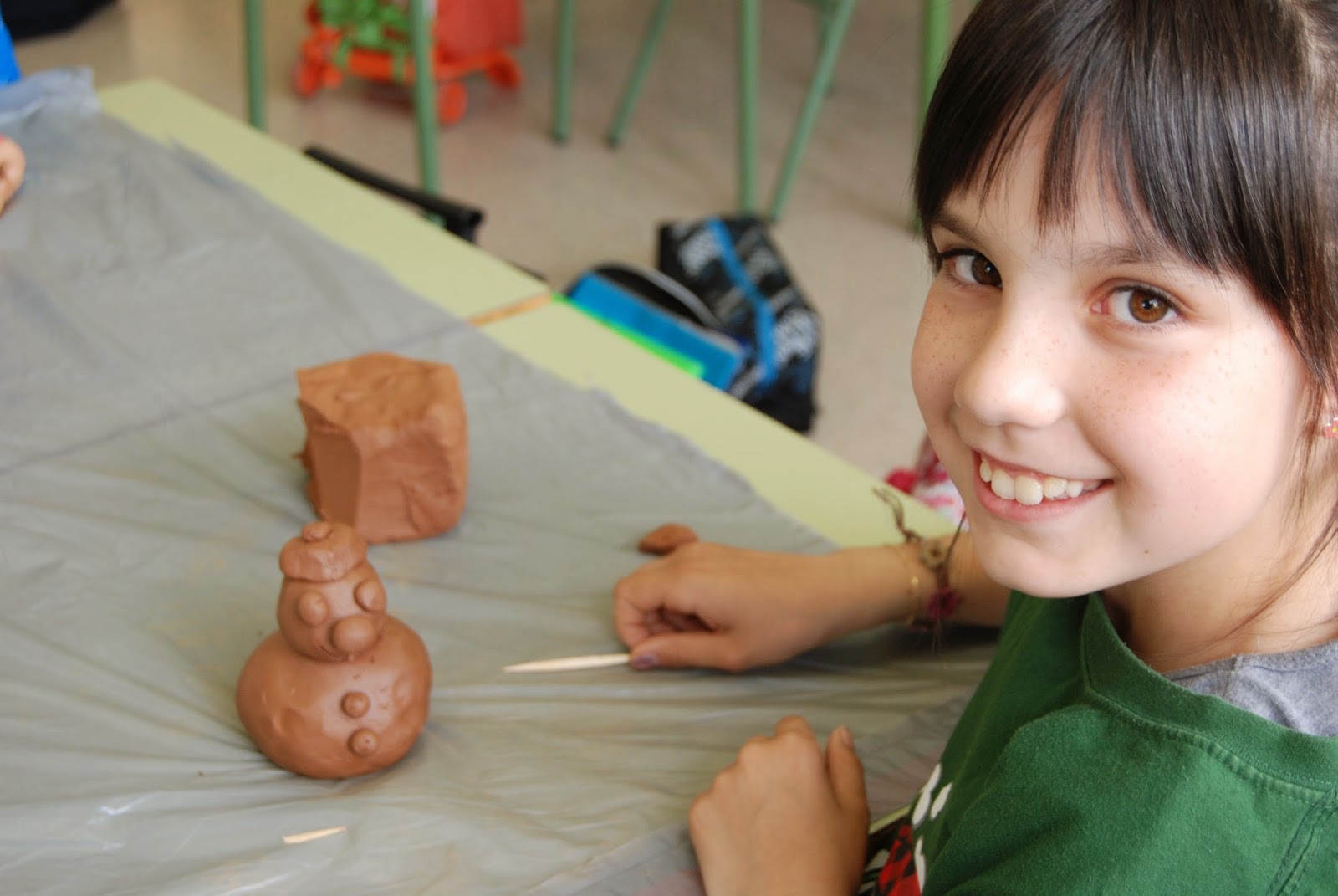Saricole: Pintando las figuras de barro