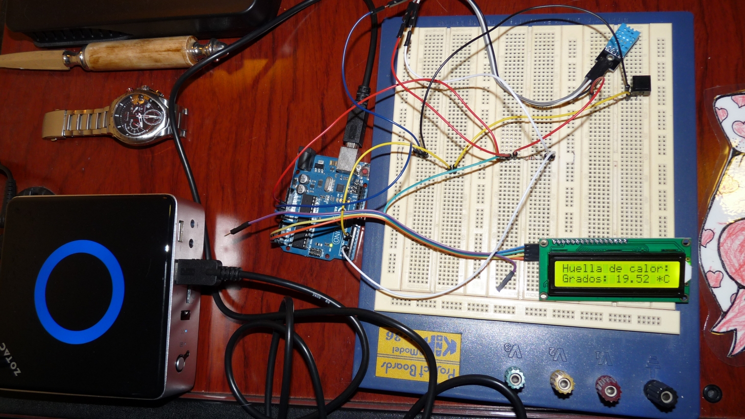 Cotidiana Place: Temperatura y humedad con Arduino. DHT11 y LCD-I2C