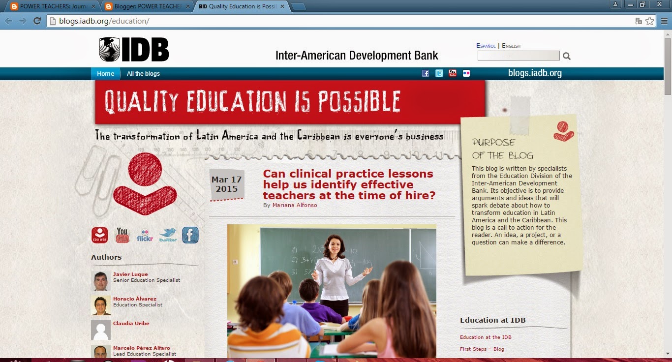 POWER TEACHERS: marzo 2015