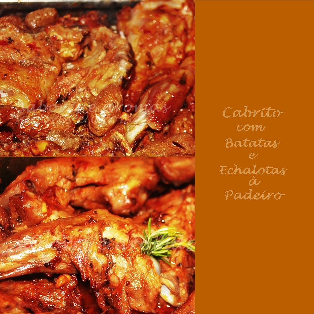 Sabores de aromas: Cabrito com Batatas e Echalotas à Padeiro