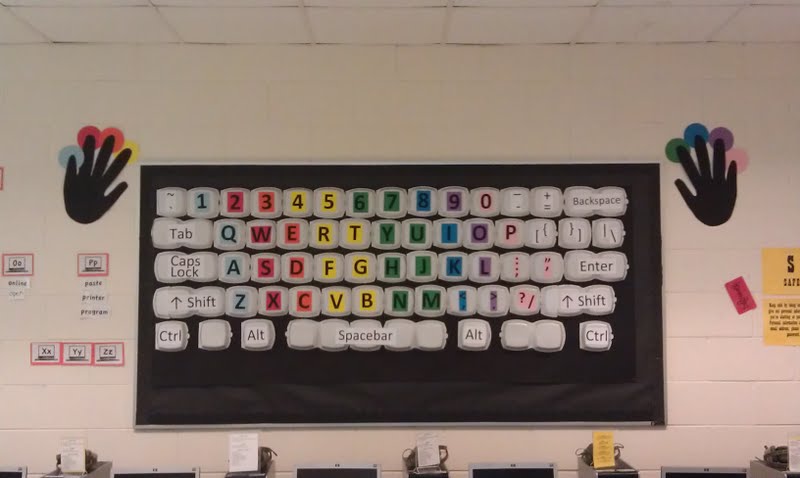 Diary of a Gen Next Teacher: Tech Lab Bulletin Boards