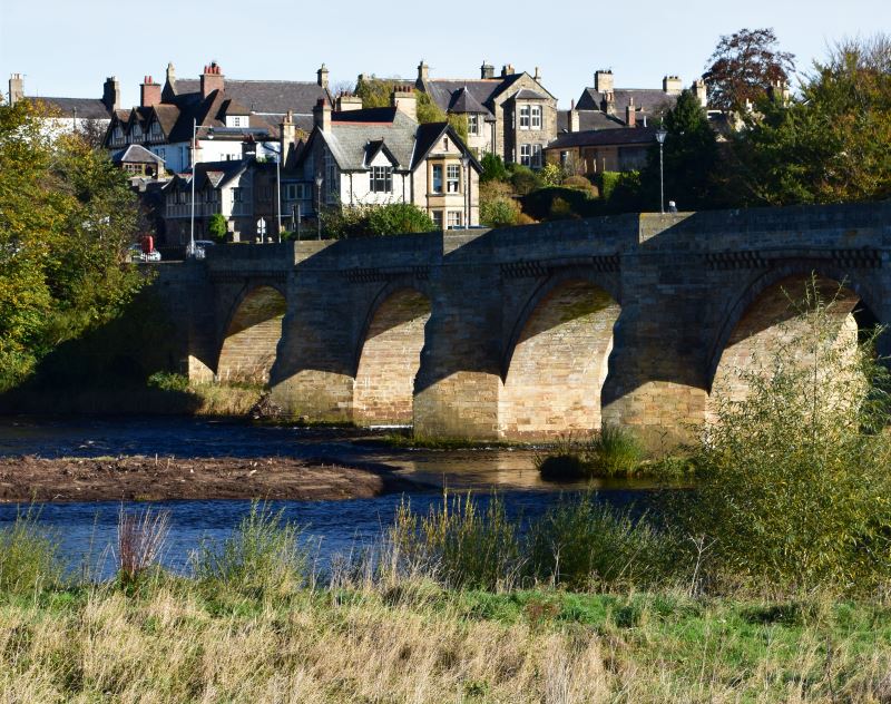 Photographs Of Newcastle: Corbridge Bridge and River Tyne