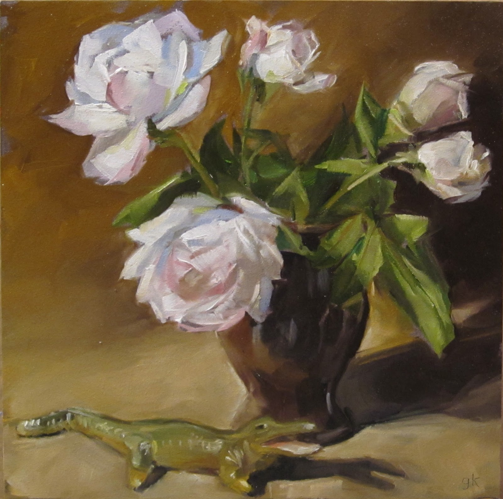 Gabel Karsten: Rose Study with Alligator