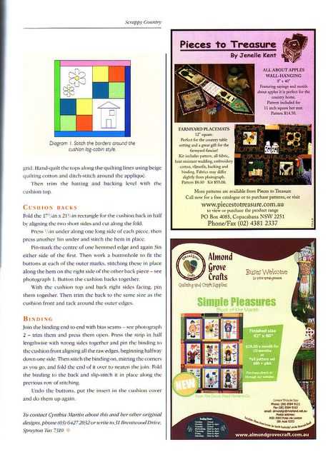 PATCHWORK & STITCHING PASSO A PASSO | Molde para imprimir