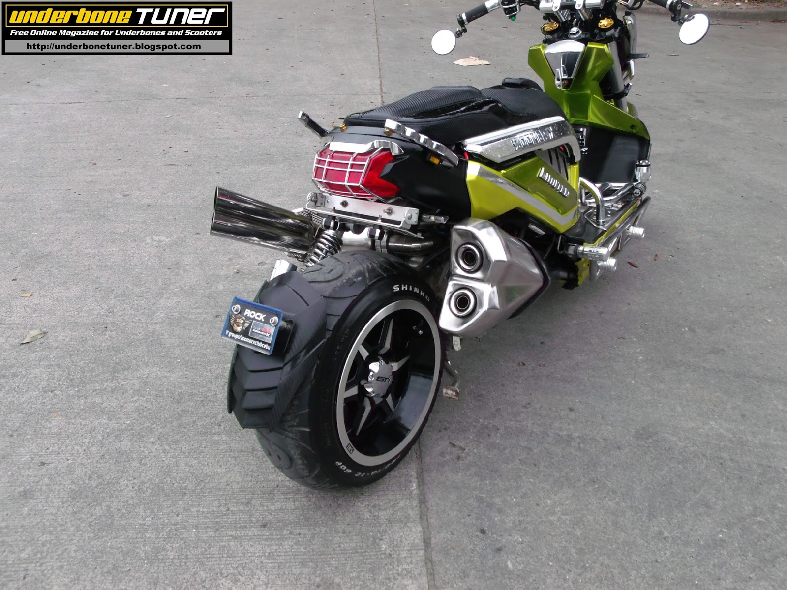 underbone tuner: Zoomer X Chromium the Stretched-out Hyper Show Scoot ...