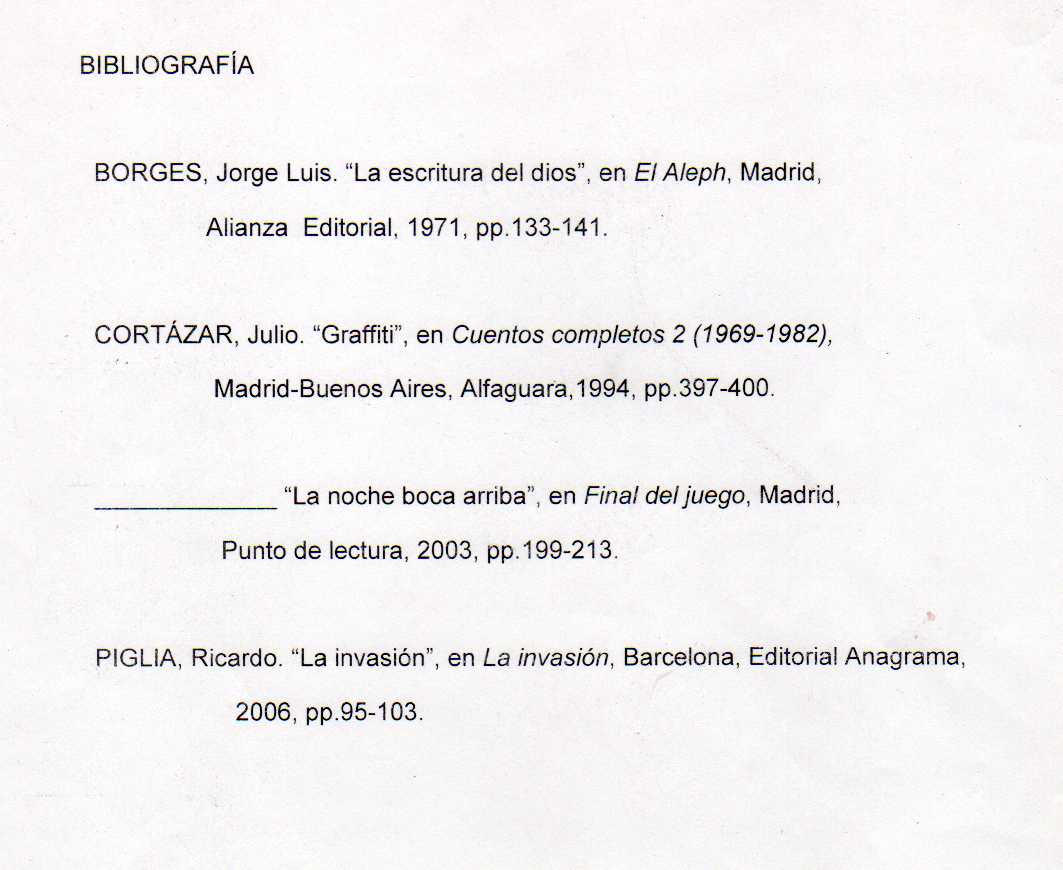 LITERATURA MEXICANA E IBEROAMERICANA.: Ejemplo de bibliografía.