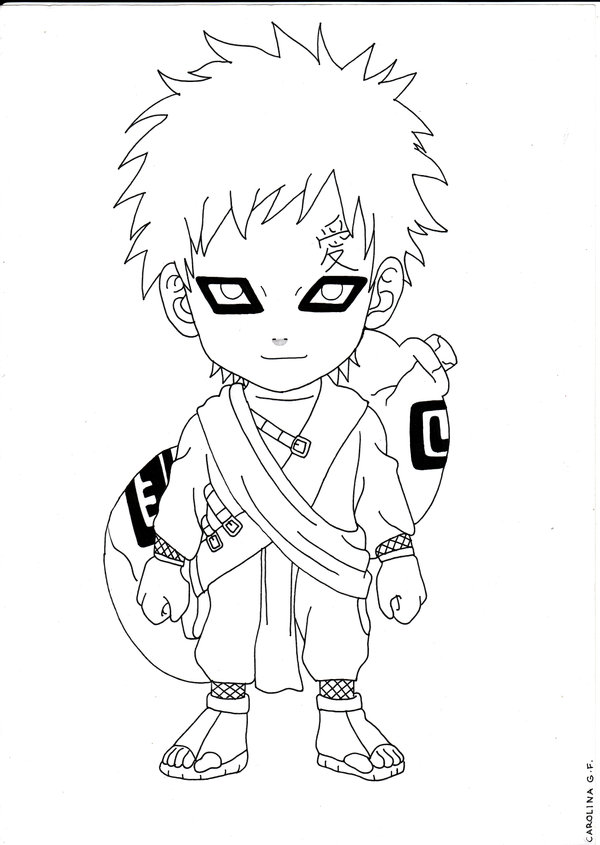 Chibi para colorear - Imagui
