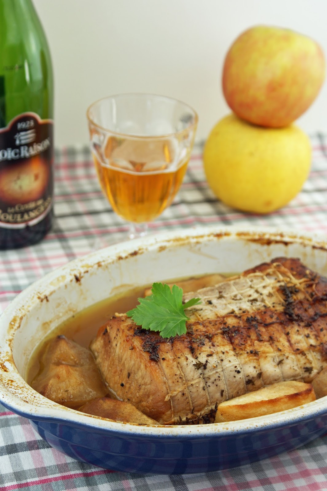 Afternoon Tea: Rôti de porc au cidre et pommes * recette légère