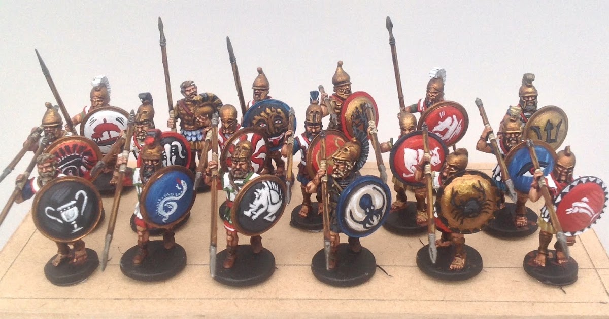 15mm paint shack: 28mm Victrix Greek Hoplites first batch complete