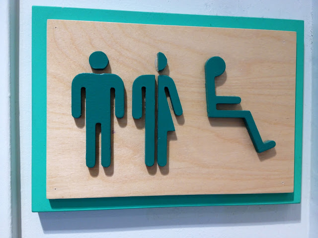 I am Confused about the the New Restroom Sign in Califo