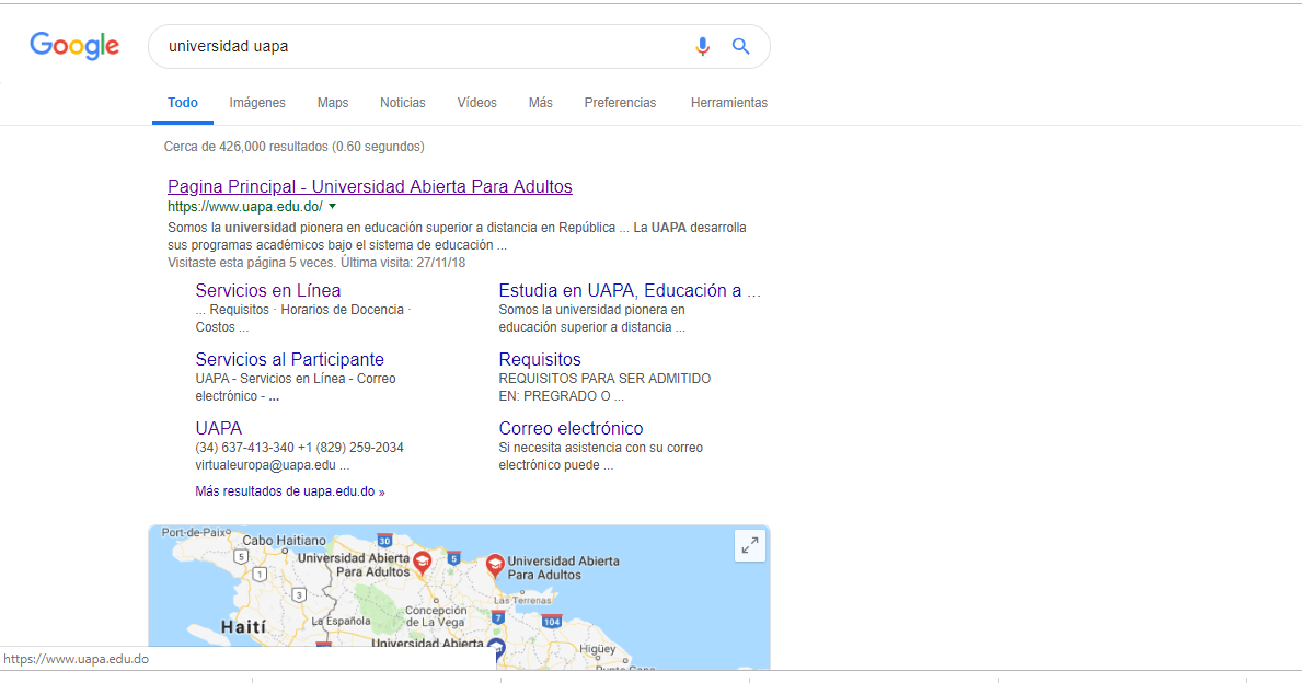Infotecnología para el aprendizaje.: Pasos para acceder a la plataforma de Uapa.