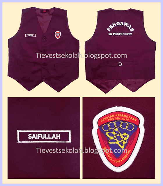 VEST PENGAWAS | TIE DAN VEST SEKOLAH
