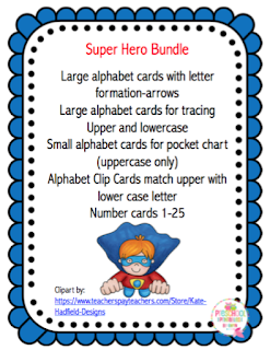 Super Hero Bundle ~ Preschool Printables
