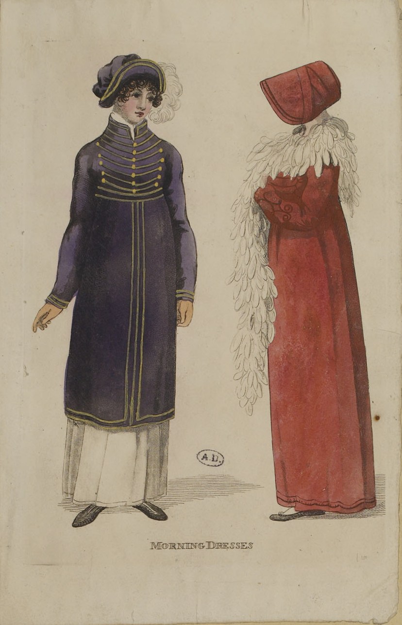 Eva's historical costuming blog: Winter bonnets and hats 1810-1819