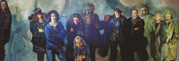 steve_brown_art: Robert Lenkiewicz: Death & the Maiden - Torre Abbey