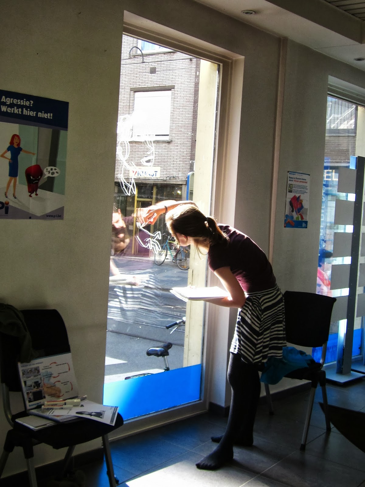 veerle vercruyce: The Big Window Walk: Konvert Interim Gent