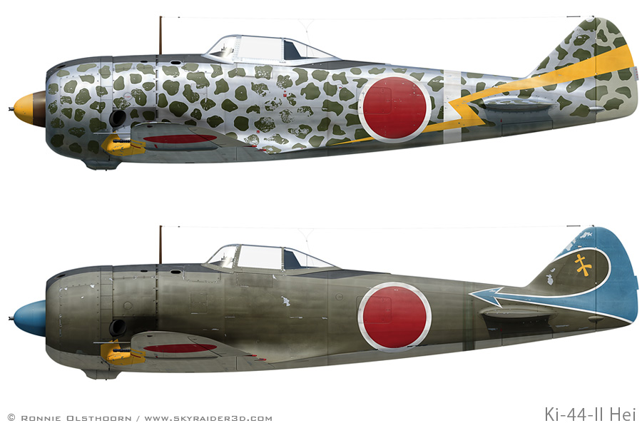 Aviation of Japan 日本の航空史: Ki-44 Profiles by Ronnie Olsthoorn