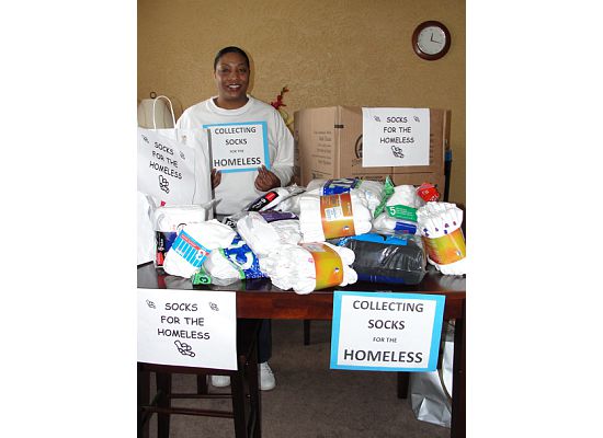 Socks For The Homeless: Photos