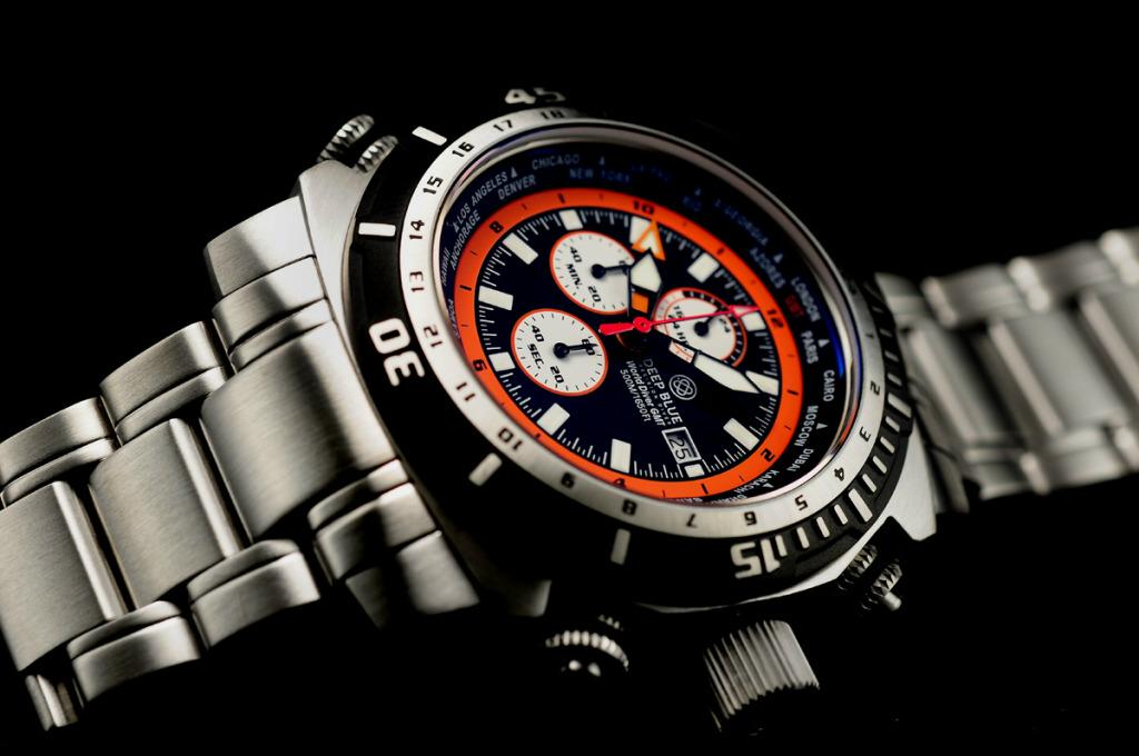 OceanicTime: DEEP BLUE World Diver GMT