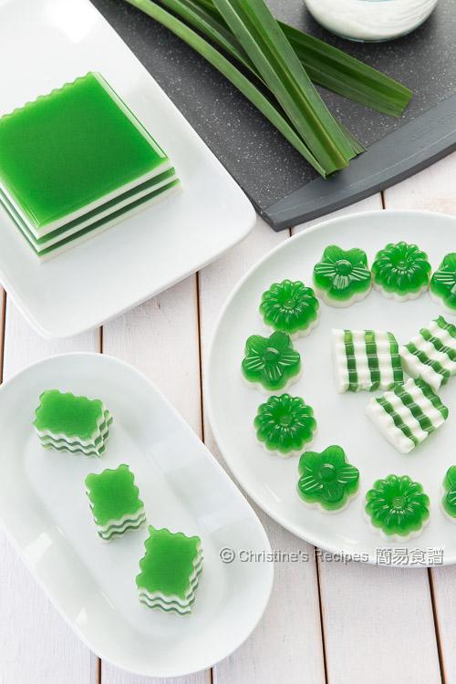 Pandan-Coconut Layered Agar Jelly | Christine's Recipes: Easy Chinese ...