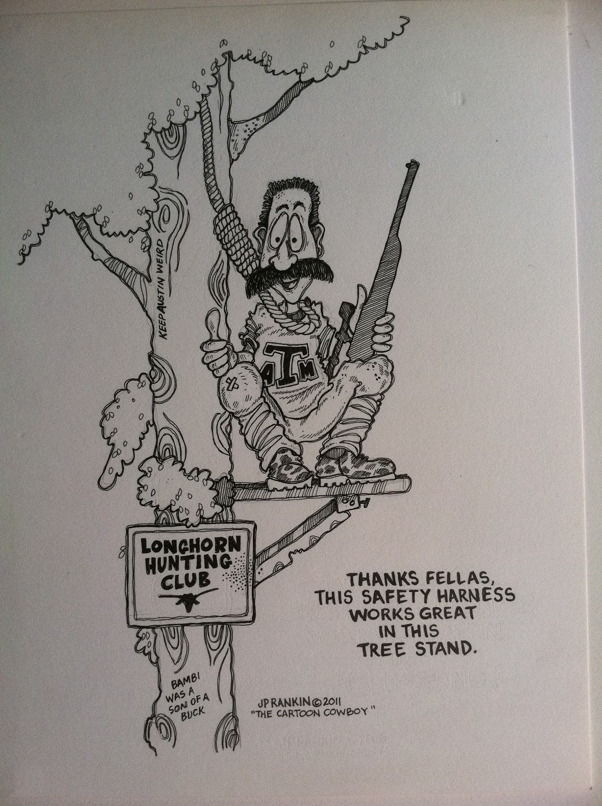 JP RANKIN “The Art of THE CARTOON COWBOY”: The Tree Stand