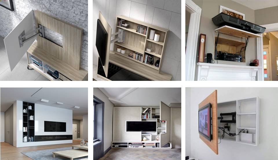 Elegant Behind TV Storage Ideas - Decor Units