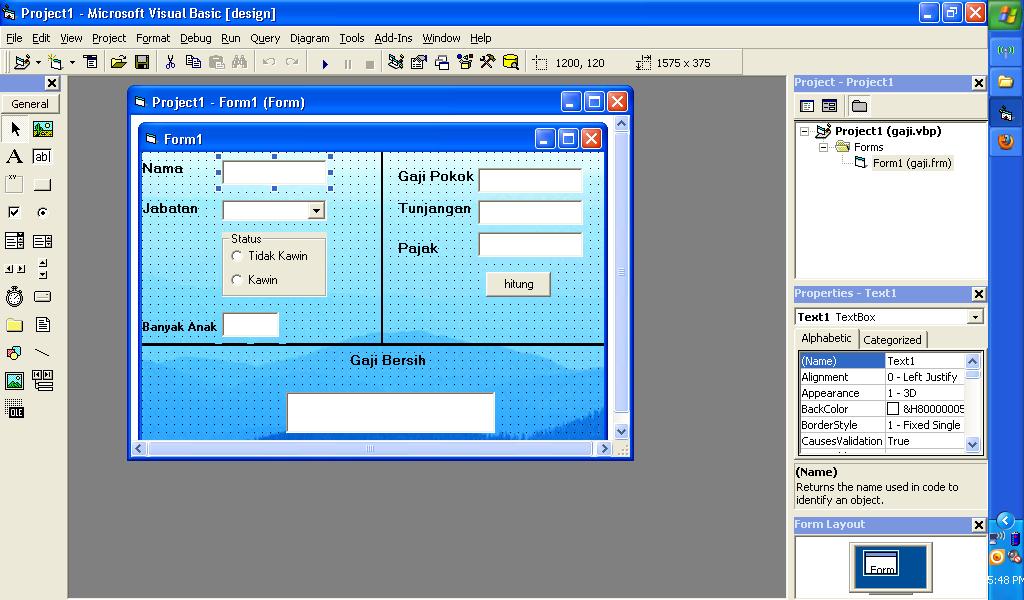 Tugas Praktek Pemrograman Visual - Bos Kampus Blog