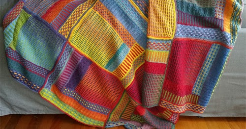 Amazing Knitting: Slip Stitch Sampler Throw - Free Pattern