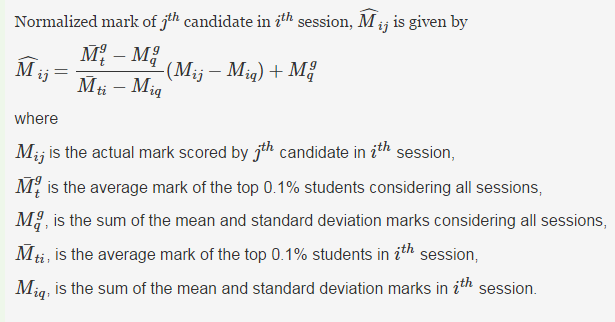 Normalization Formula