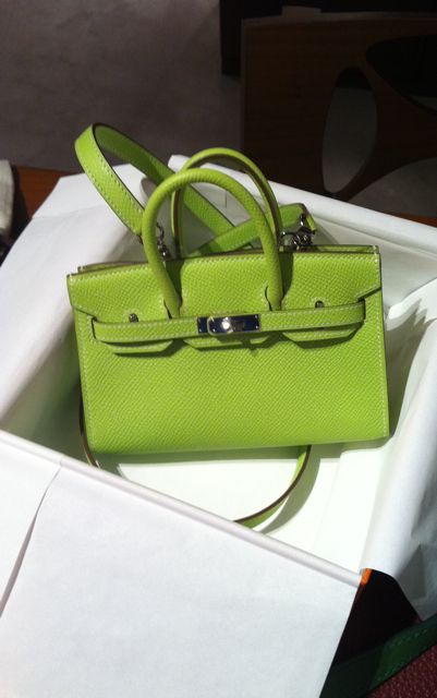 Well That's Just Me ...: Hermes Micro Birkin in Kiwi