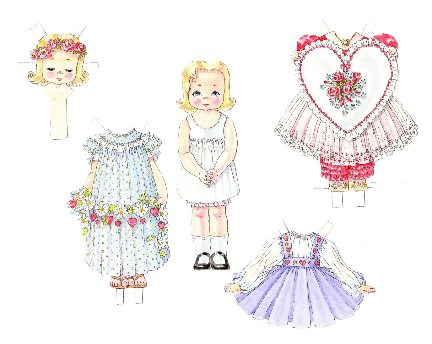 Soloillustratori: Helen Page paper dolls