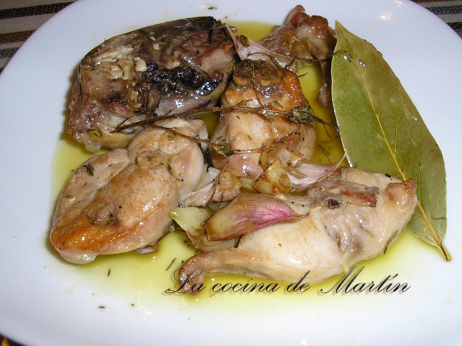 Recetas para no olvidar: CONEJO AL AJILLO