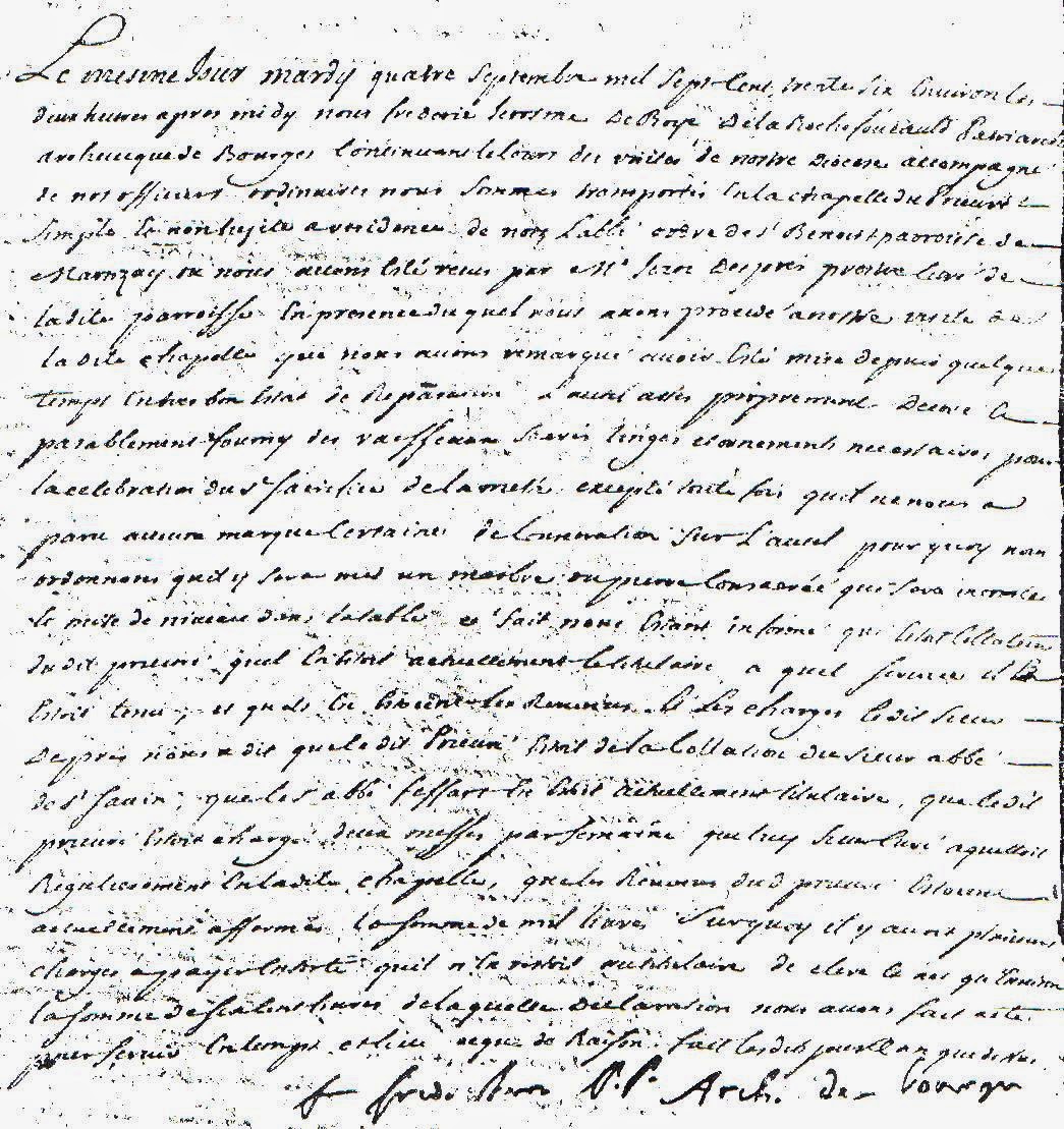 La Chapelle Saint Antoine de Notz l'Abbé: Manuscrit de Mgr de La ...