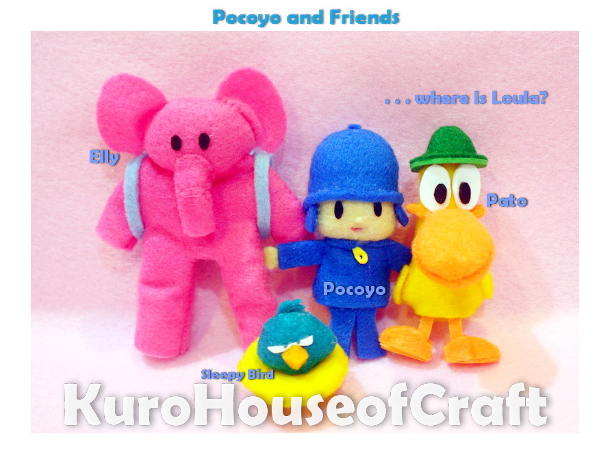 KuroHouse of Craft: Finger Puppet Pocoyo & Friends, Dora & Boots, Bugs ...