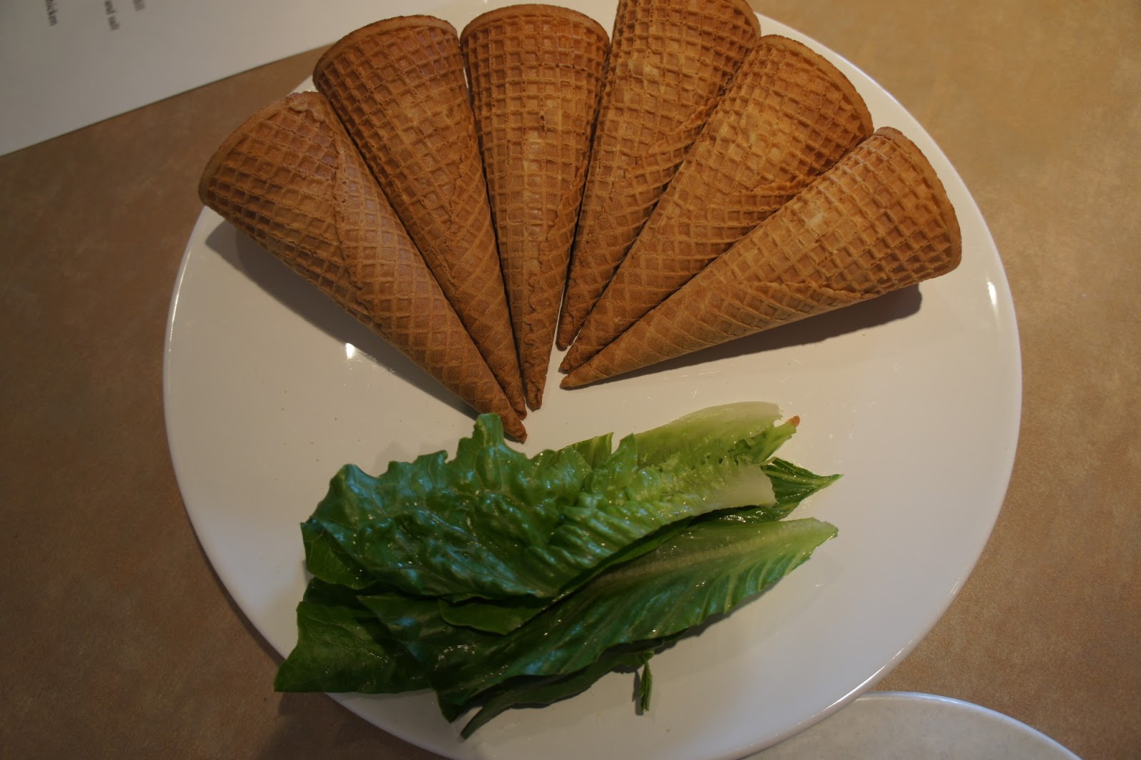 Three Nutty Crumpets: Black Tea-Infused Garlic Miso Chicken Salad Cone