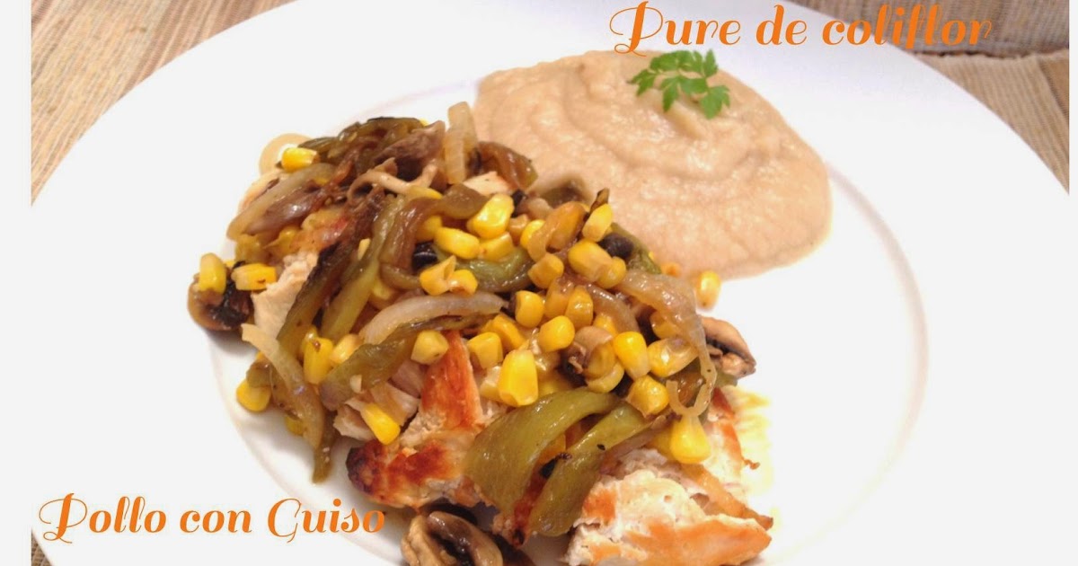 Pollo con guiso y puré de coliflor | La Lola Dice